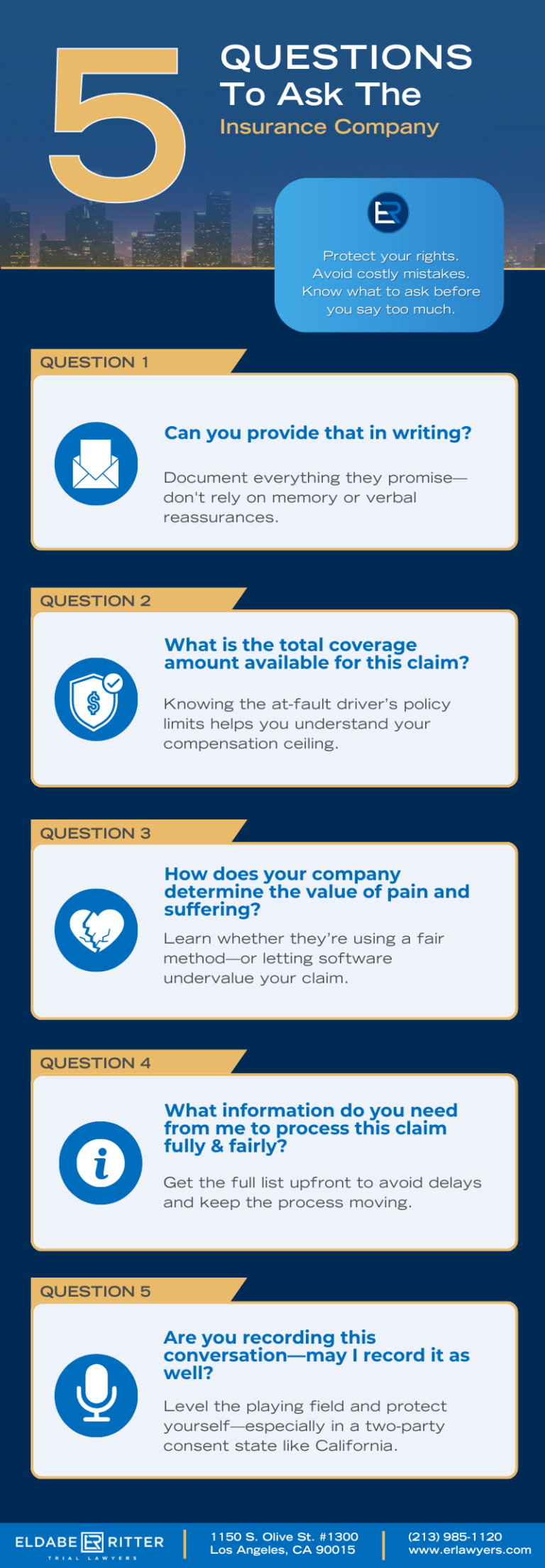 5 Key Questions to Ask the Insurance Company After a Car Crash
